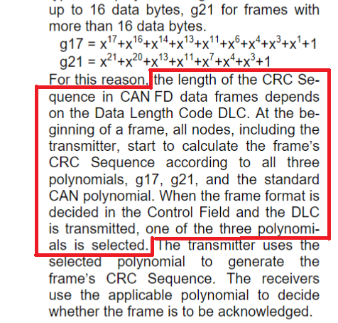 Solved: Developing FDCAN on FPGA: problem with CRC of FDCA... - STMicroelectronics Community