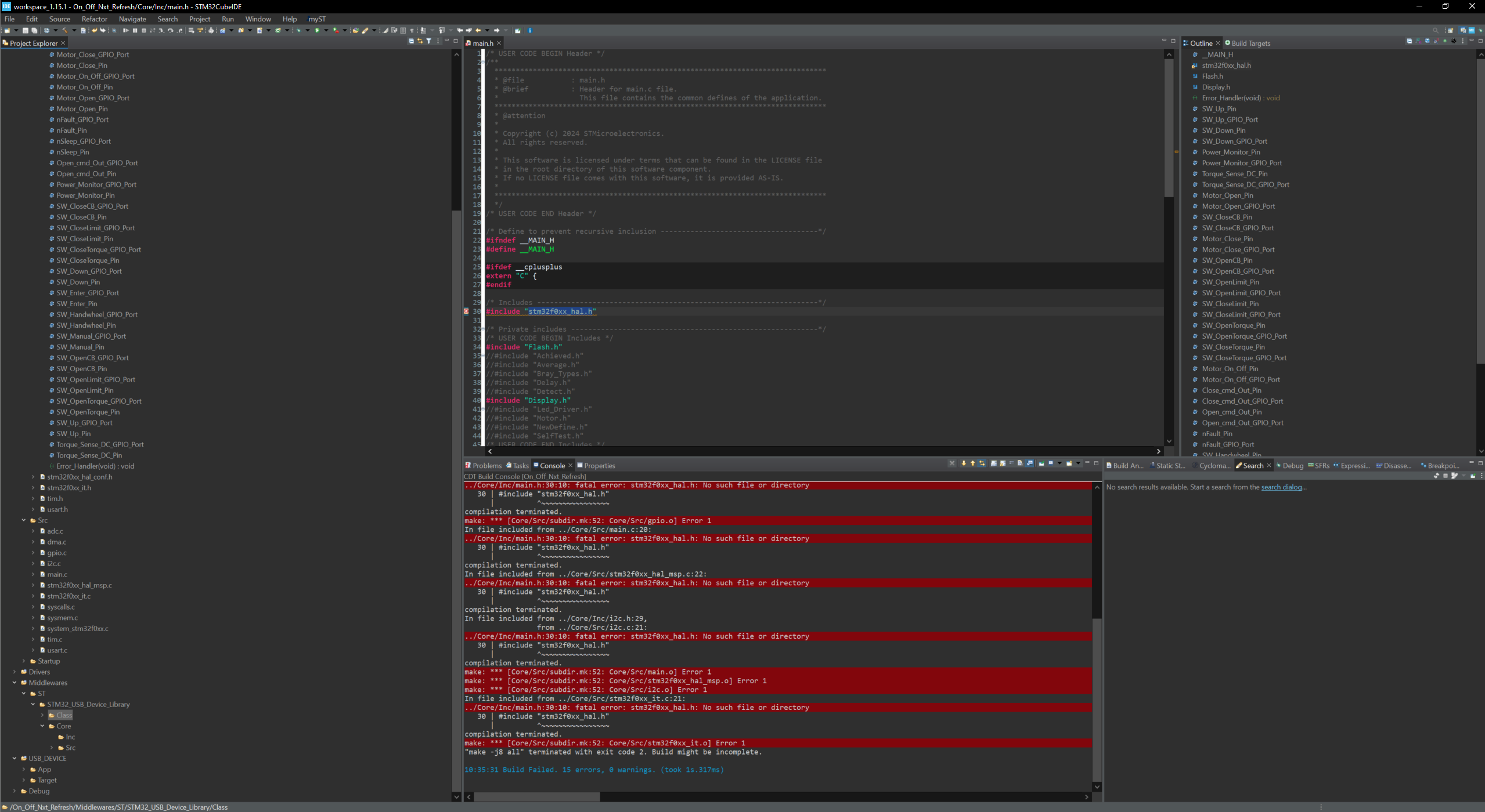 Getting Build Errors In Usb Middleware Library For Stmicroelectronics Community 1577