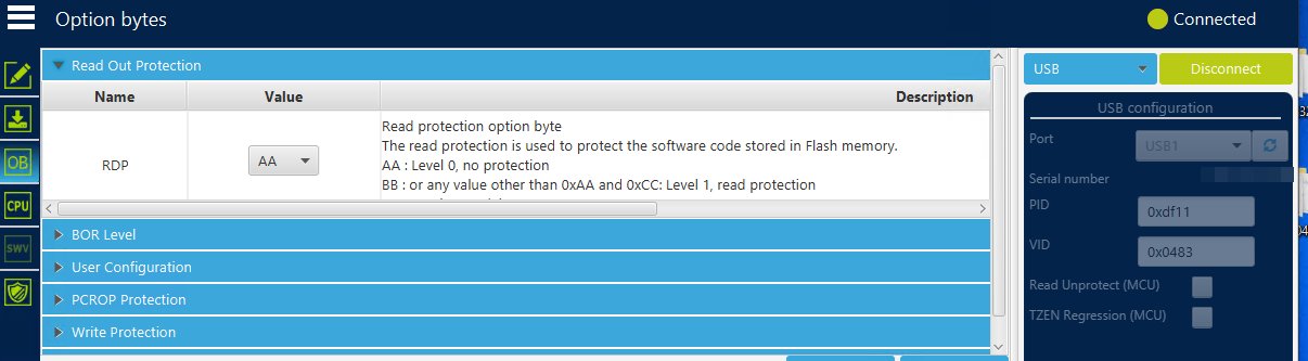 Solved Not Able To Connect To Stm32u5 Device From Stlink Stmicroelectronics Community