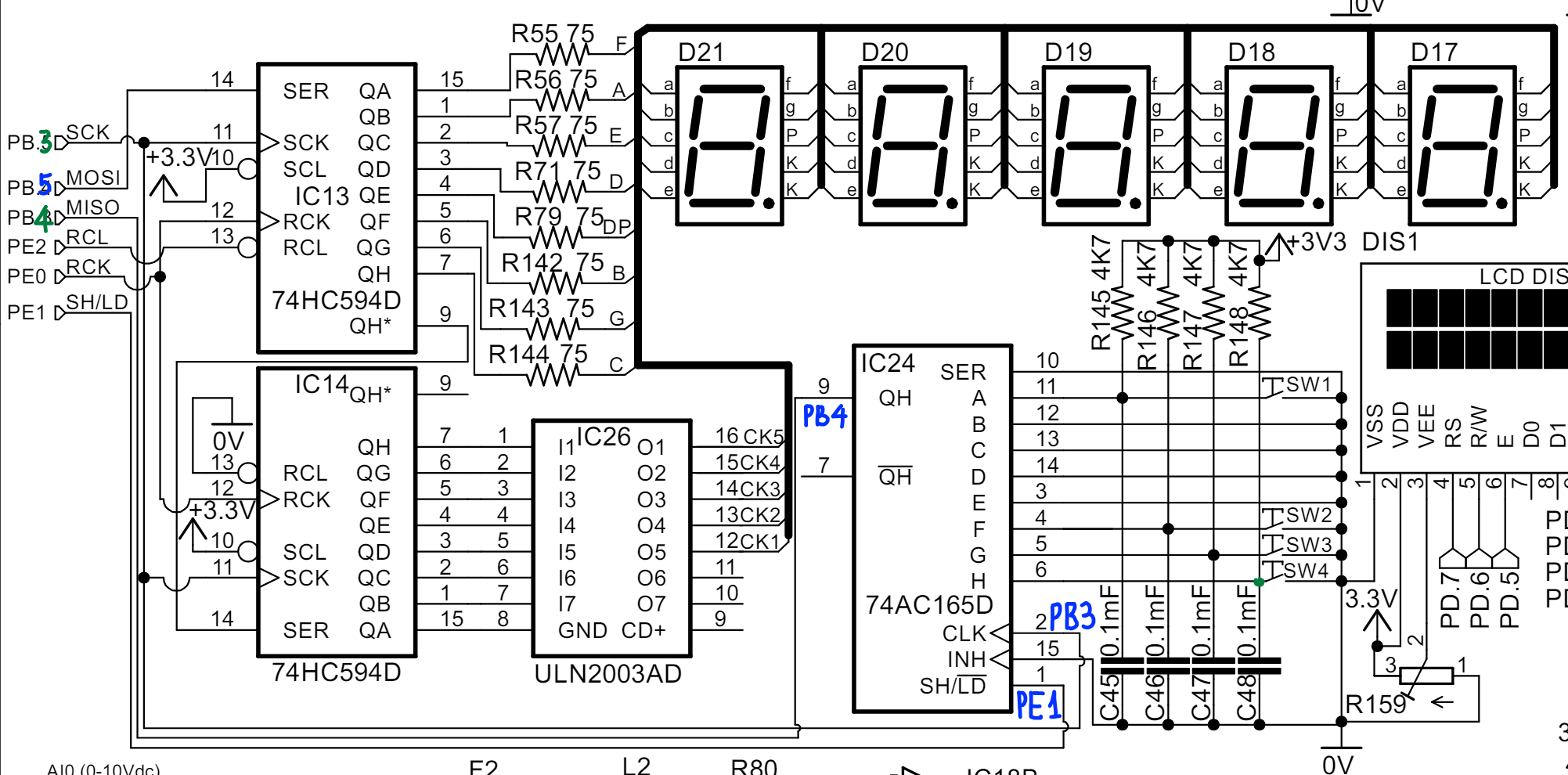 SPI RX with 74HC165 - STMicroelectronics Community