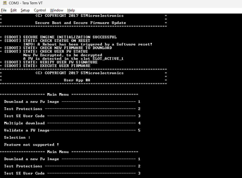 Support required with SBSFU Implementation on STM3 ...