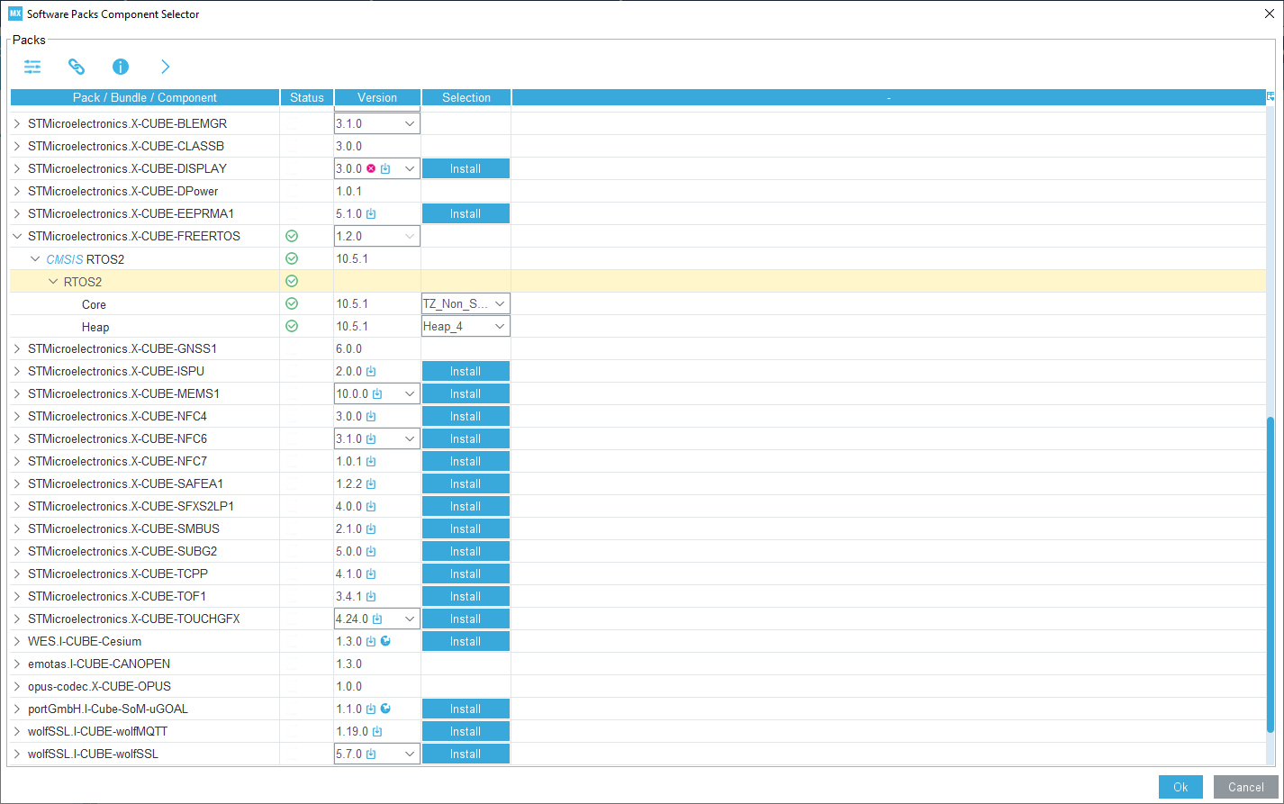 Help Needed Creating Freertos Project For Stm32u5 Stmicroelectronics Community