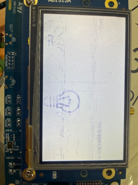 screen tearing when using .invalidate on the STM32... - STMicroelectronics Community