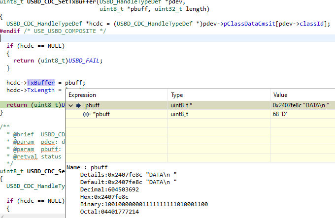 Usb Cdc Is Sending Bad Data Stmicroelectronics Community