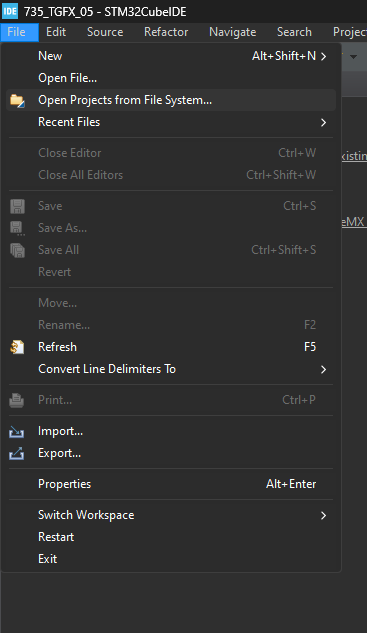 Solved: how to run STM32Cube.ioc at TouchGFX project? - STMicroelectronics Community