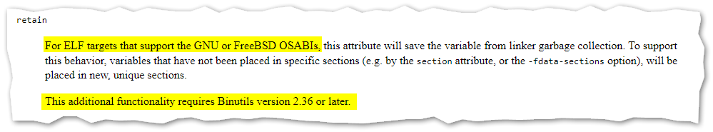Solved: 'used' attribute Appears Ineffective - STMicroelectronics Community