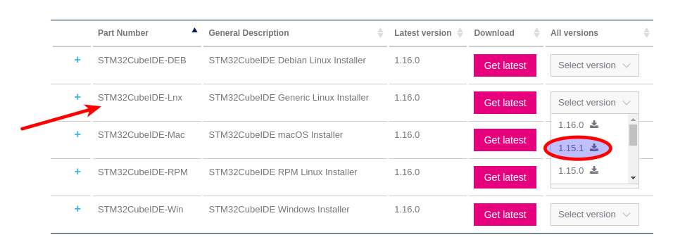 Not able to download stm32cubeide v1.15.1 (Generic ... Not able to download stm32cubeide v1.15.1 (Generic ...