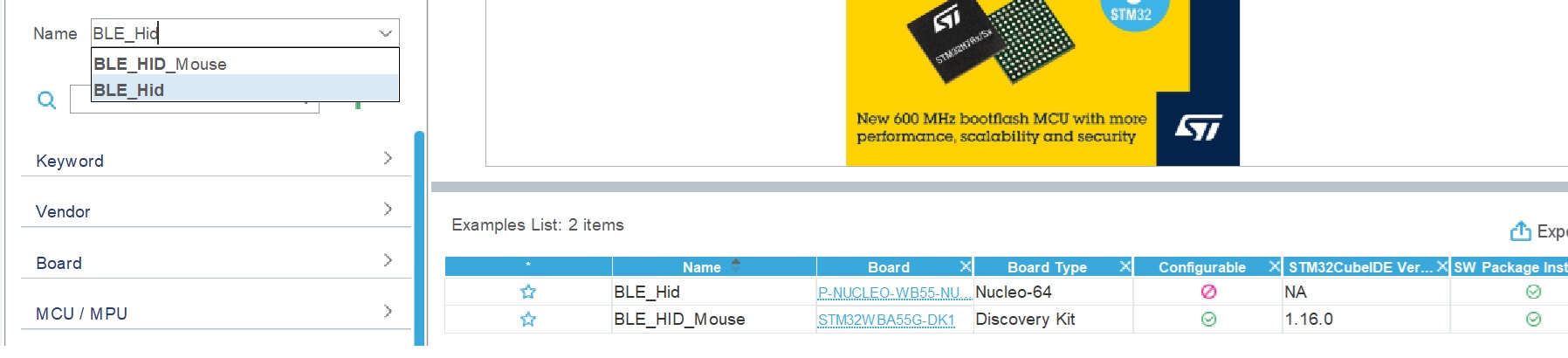 Solved Nucleo Wb55rg With Ble Hid Mouse Example Not Conne Stmicroelectronics Community