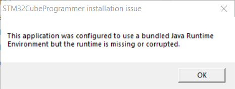 SetupSTM32CubeProgrammer-2.17.0.exe failed - STMicroelectronics Community