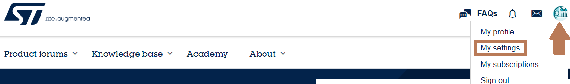 How to a change linear format to a threaded format - STMicroelectronics ...