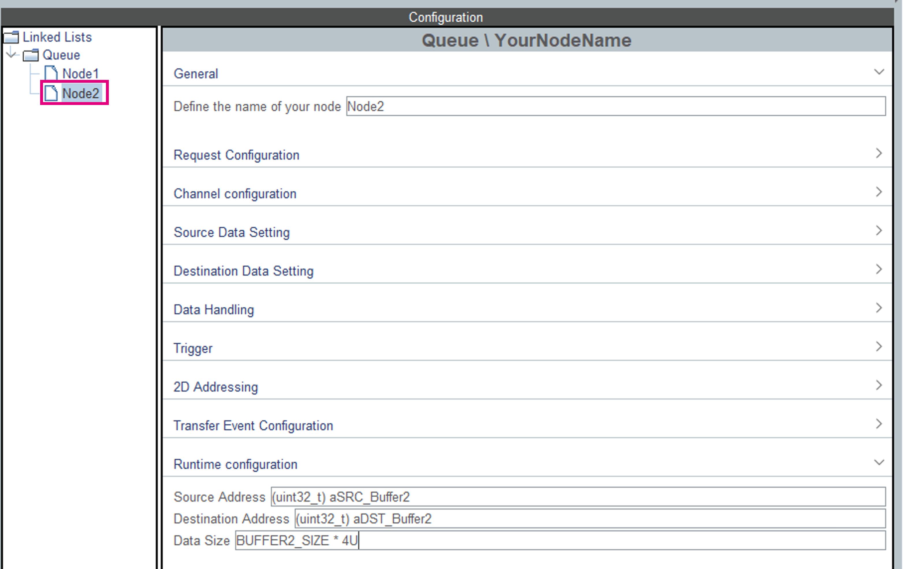 How To Configure The Linked List Mode In Stm32cube Stmicroelectronics Community 