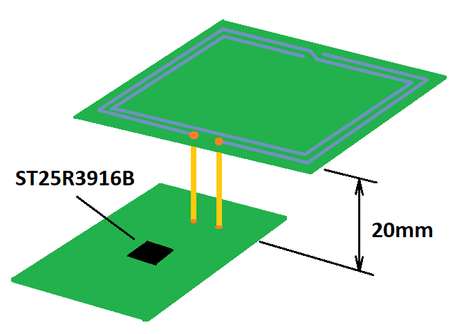 Solved: Stacking of antenna on top of ST25R3916B board - STMicroelectronics Community