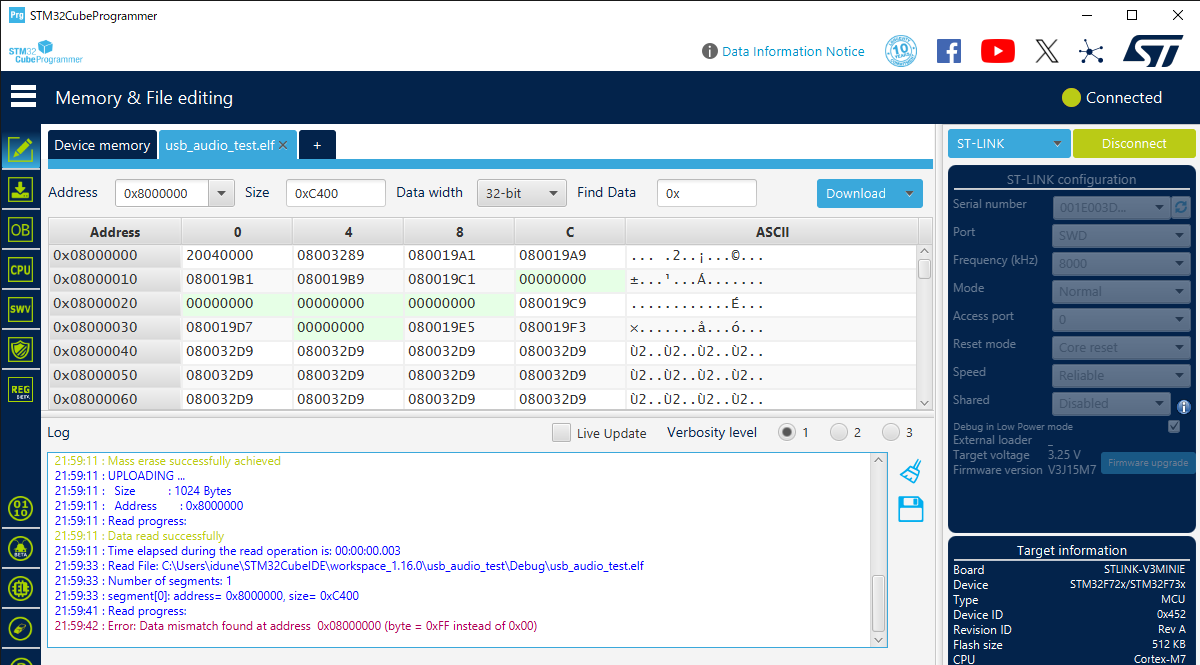 Solved As A Result Of Updating Cubeide To V1160 Progra Stmicroelectronics Community 