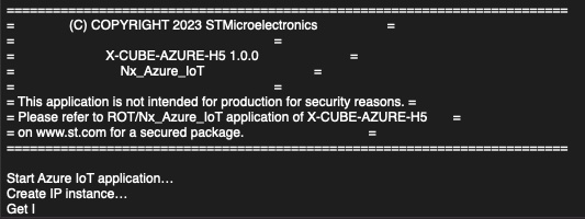 Solved Stm32h573i Dk Azure Iot Example Locks Up Stmicroelectronics Community