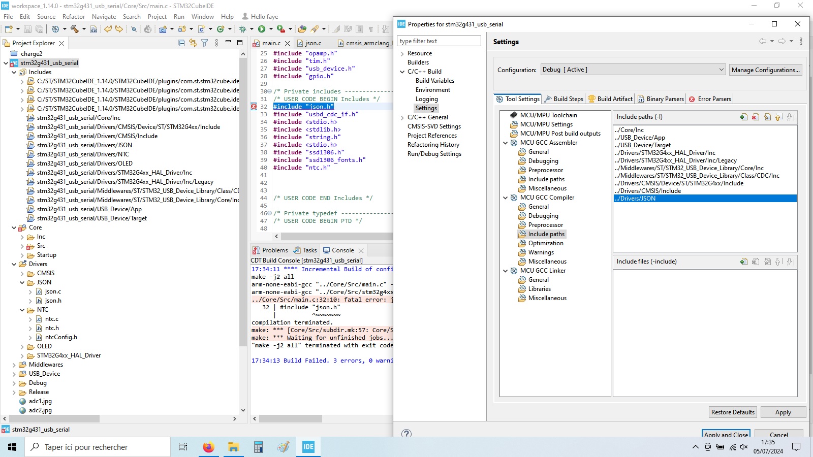 include path don't work - STMicroelectronics Community