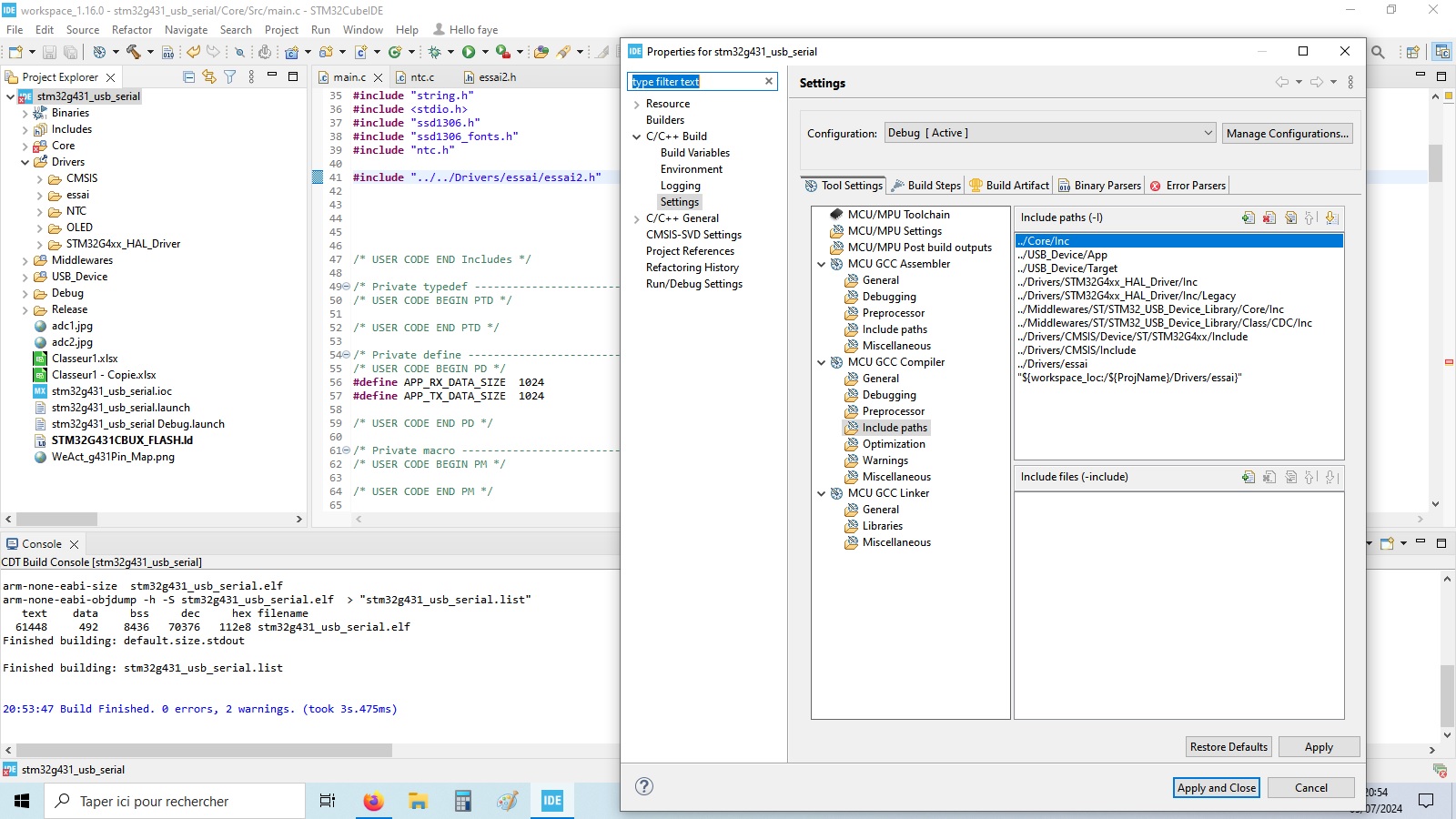 include path don't work - STMicroelectronics Community