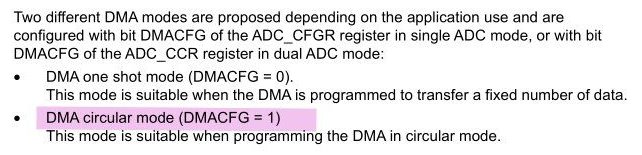 Solved Adc And Dma Dma Not Updated After First Read Stmicroelectronics Community