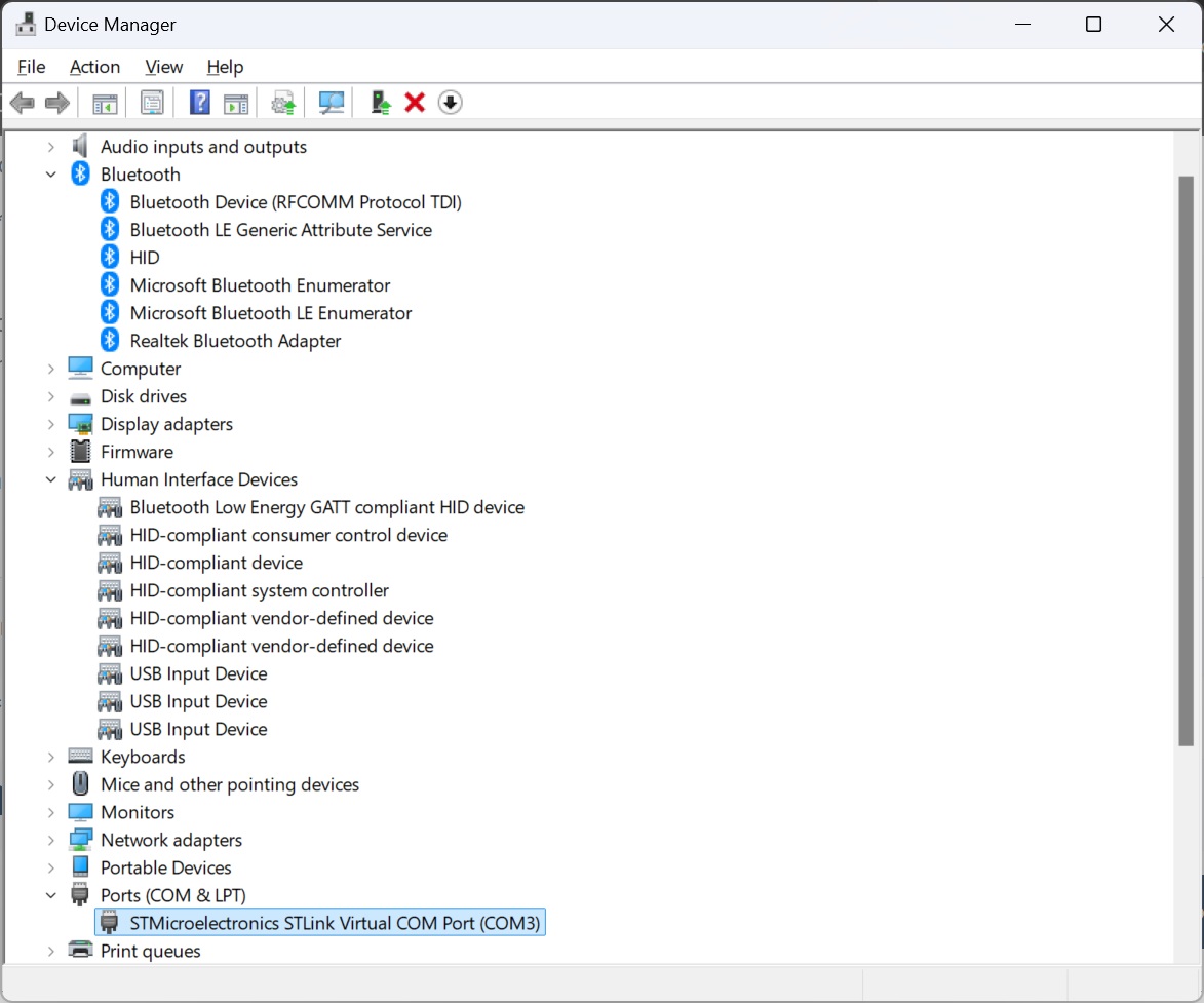 After Connecting Nucleo Wb55rg With Ble Hid Exampl Stmicroelectronics Community