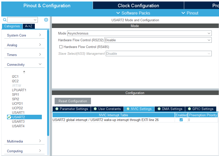 Implementing UART receive and transmit functions o... - STMicroelectronics Community