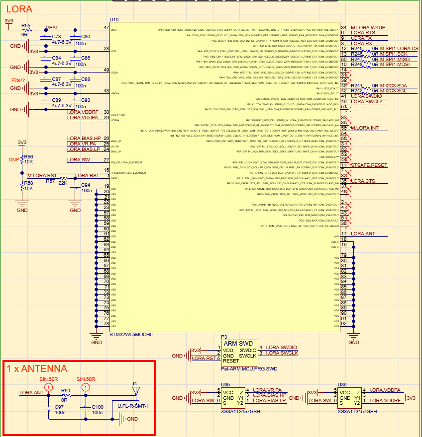 STM32WL5MOCH6 Schematic Validation - STMicroelectronics Community