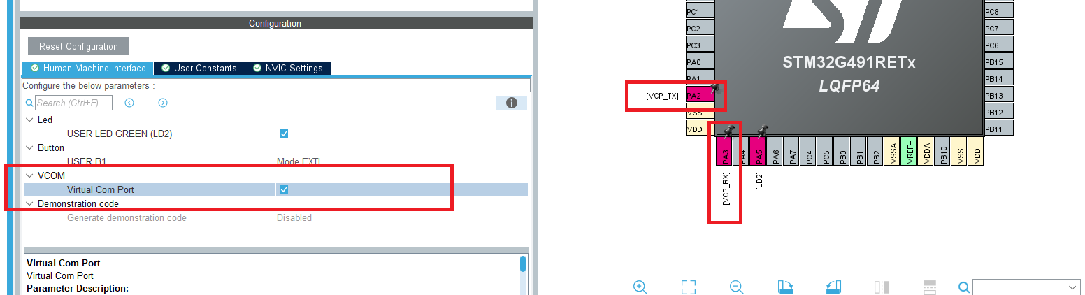 Solved: USART2 is not working in NUCLEO-G491RE - STMicroelectronics Community