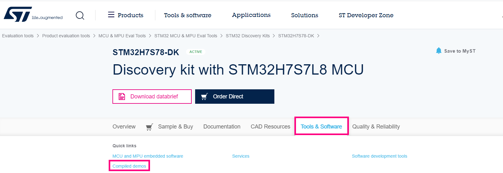 Solved Cant Find Source Code For Stm32h7s78 Dk Demo Stmicroelectronics Community