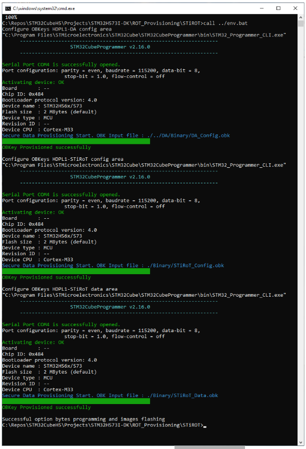 Solved: STiRoT Provisioning of STM32H573 over SPI - STMicroelectronics ...