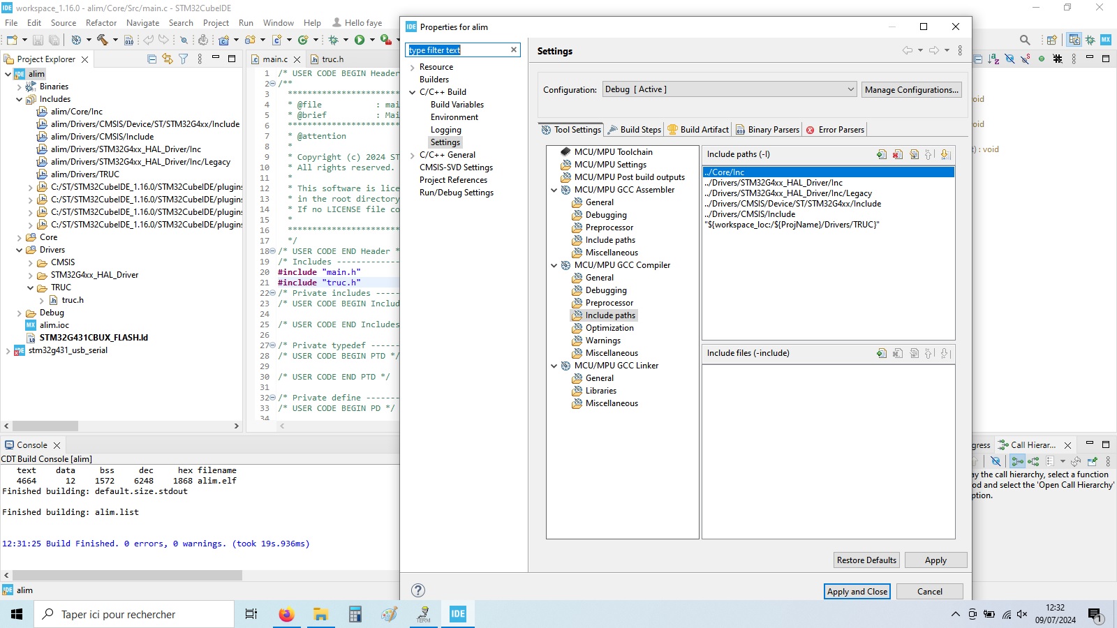 include path don't work - STMicroelectronics Community