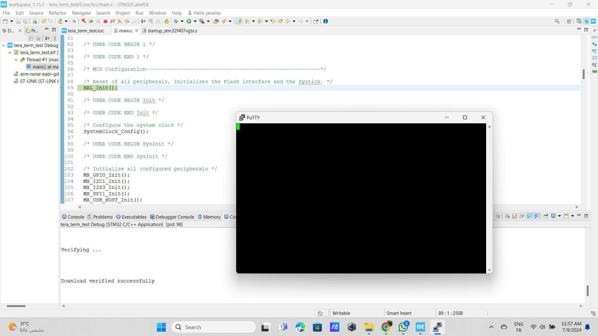 Solved Serial Monitor Not Working Stmicroelectronics Community