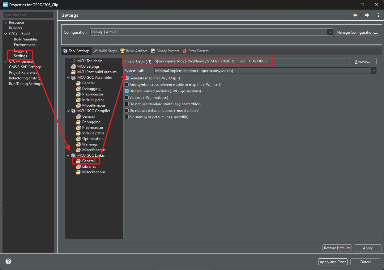Solved: Unable to save modified .ld file when CubeMX gener... - STMicroelectronics Community