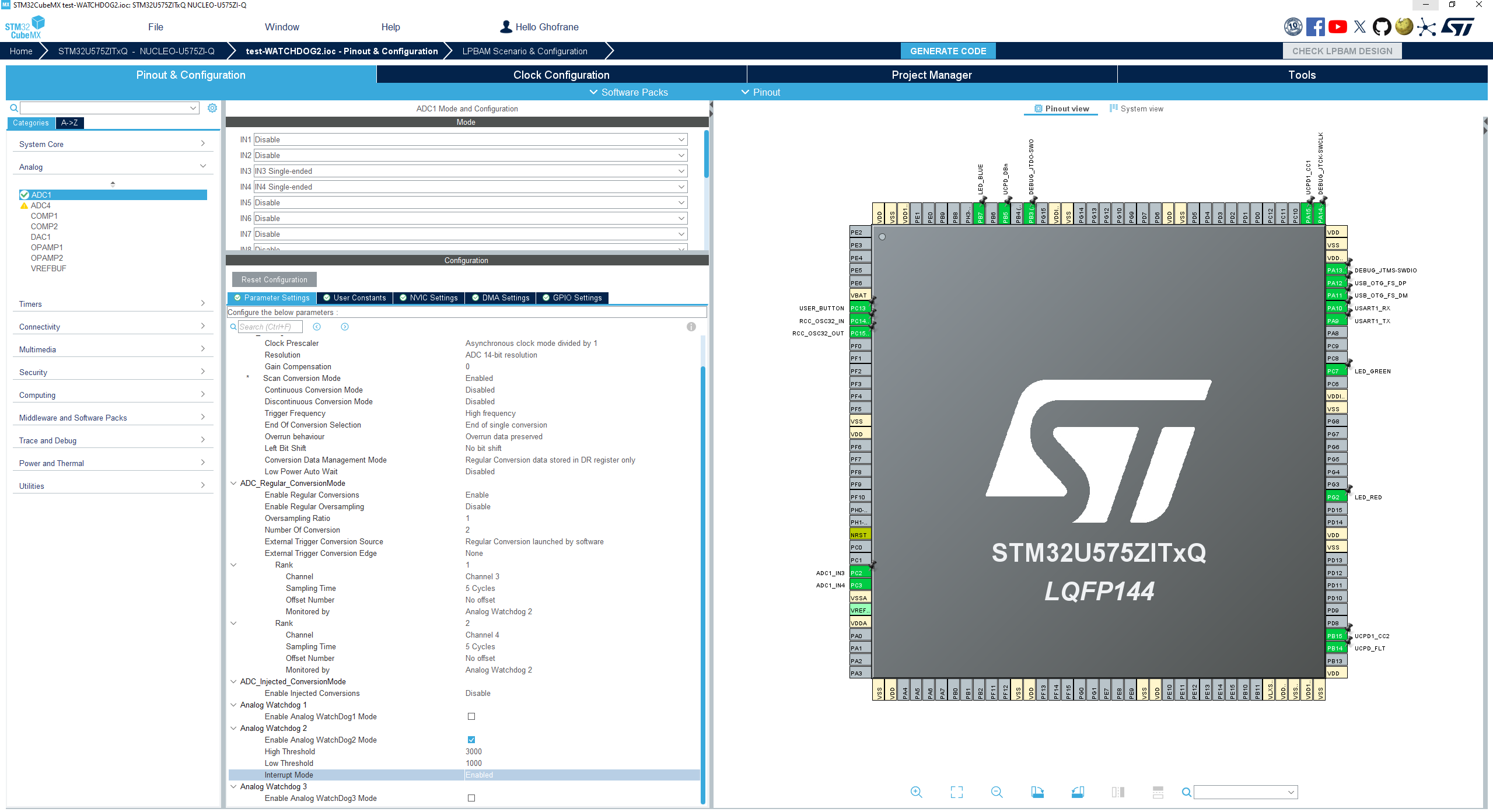 Analog watchdog configuration bug - STMicroelectronics Community