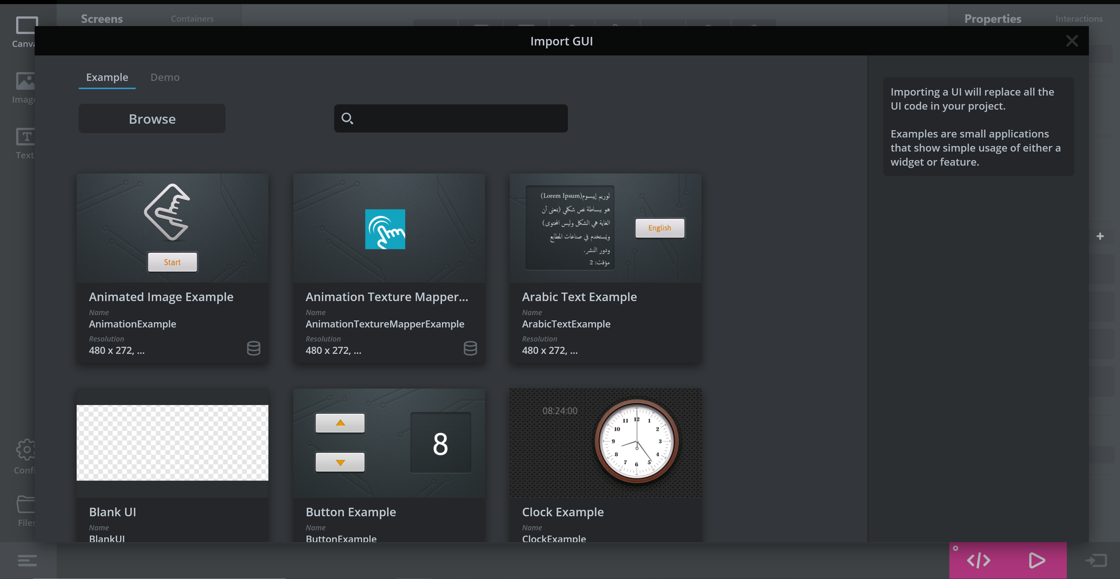 Touch GFX example does not generate IDE project - STMicroelectronics ...