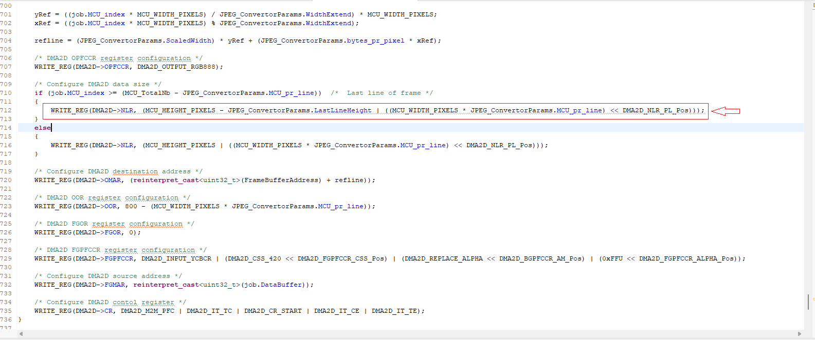 Video decoding for STM32H7B3L. - STMicroelectronics Community