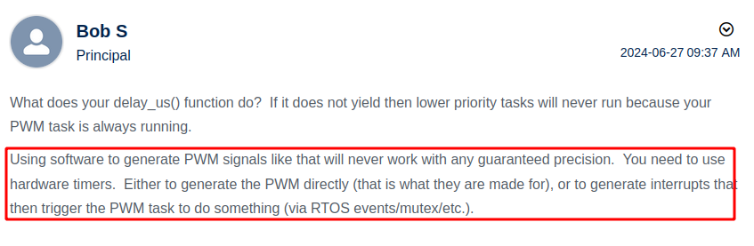 Pwm Frequency Issue In Stm32wb55cgu6tr With Rtos Stmicroelectronics Community