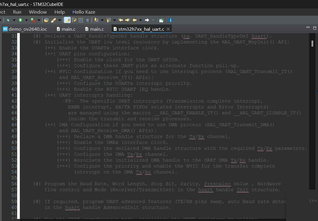 STM32H7 USART DMA - STMicroelectronics Community