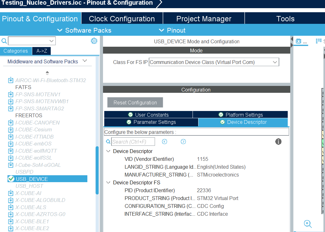 Stm32g0b1re Usb Drd Fs Stmicroelectronics Community