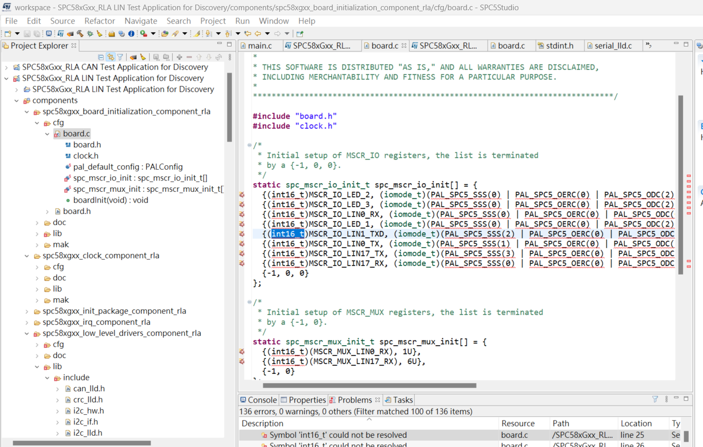 Solved How To Fix The Error In Spc58xgxx Rla Lin Test App Stmicroelectronics Community