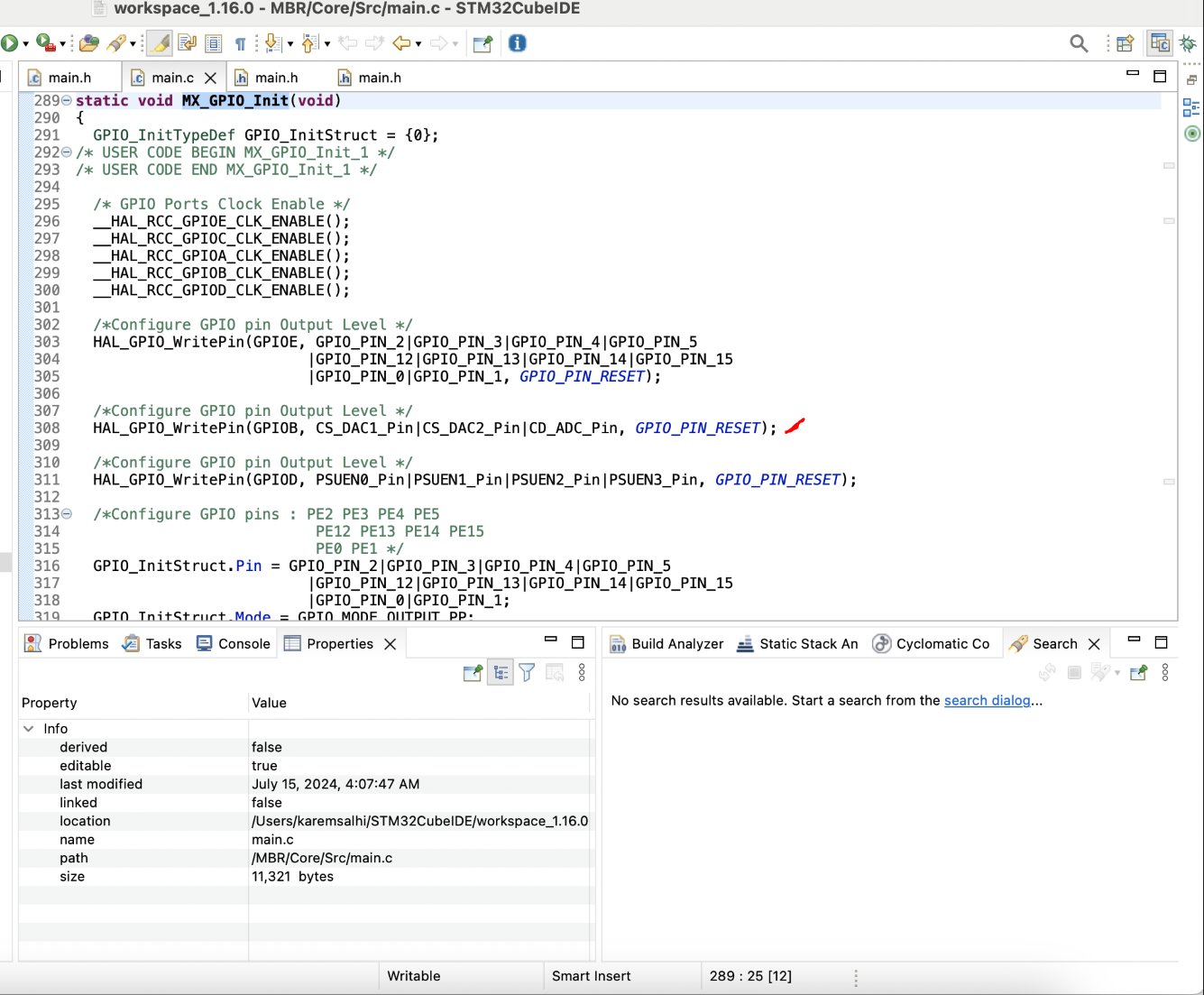 Solved: Generate code not working in CubeIDE - STMicroelectronics Community
