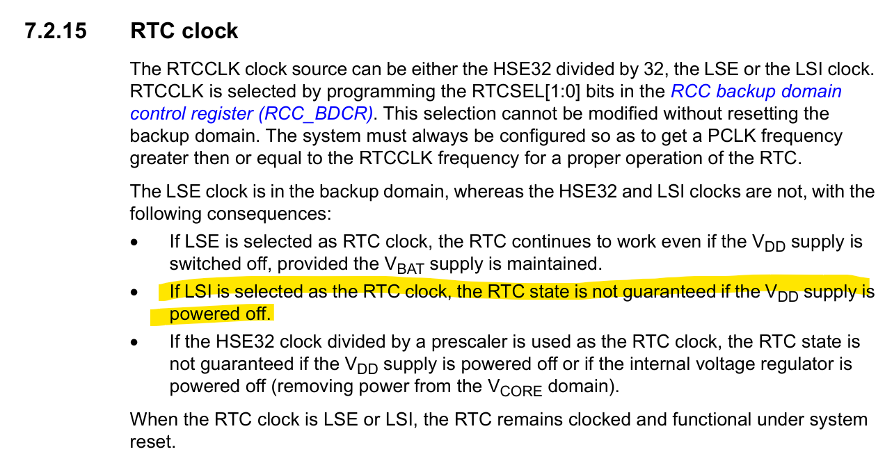 Solved: Does STM32WL55JC1 VBAT ensures LSI Crystall mainta... - STMicroelectronics Community