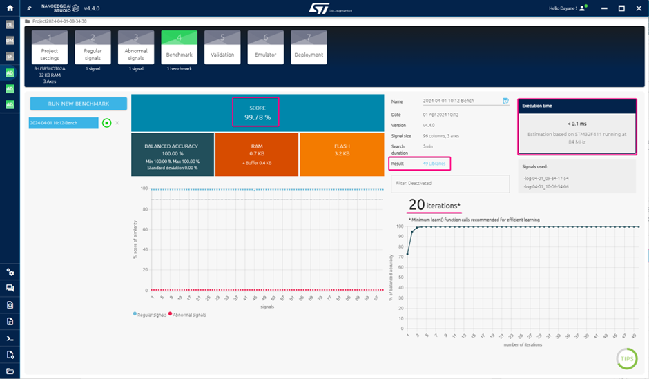 How to use NanoEdge AI Studio for anomaly detectio... - STMicroelectronics Community
