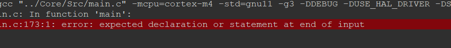 Error faced in error handler generated code - STMicroelectronics Community