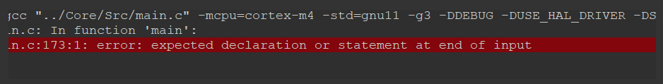 Error faced in error handler generated code - STMicroelectronics Community