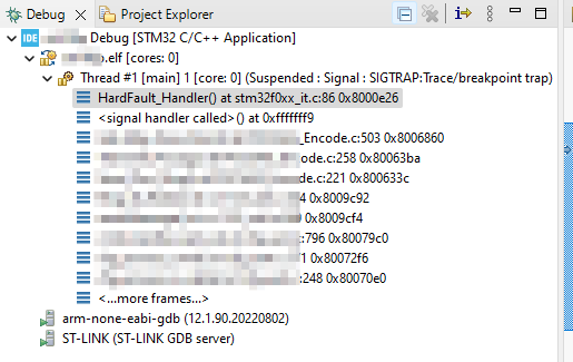 Solved Fault Analyzer No Hard Fault Info No Toolbar I Stmicroelectronics Community