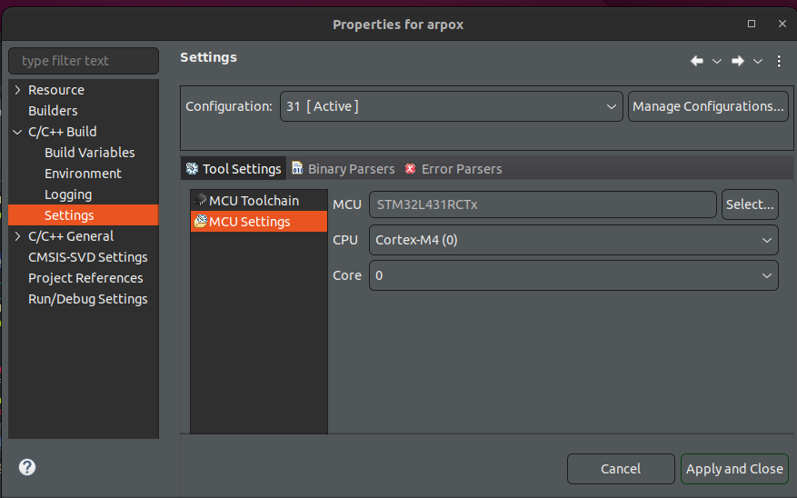 Solved: Can't find linker flags settings in STM32CubeIDE 1 ... Solved: Can't find linker flags settings in STM32CubeIDE 1 ...