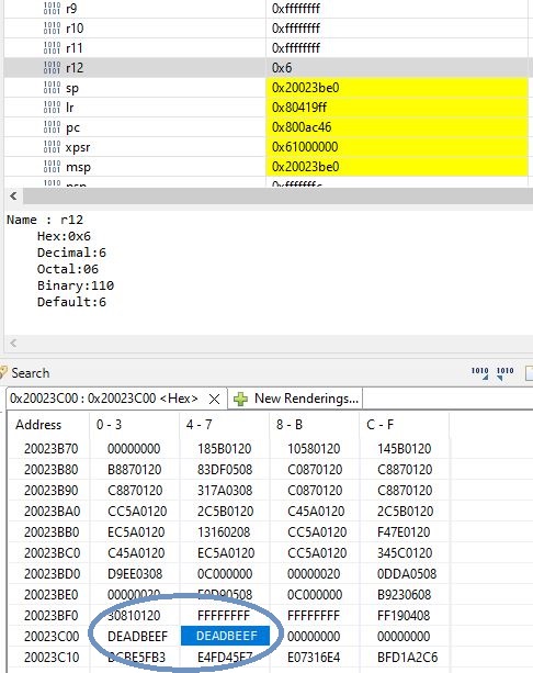 Re Carving Out Hardfault Error Storage Location I
