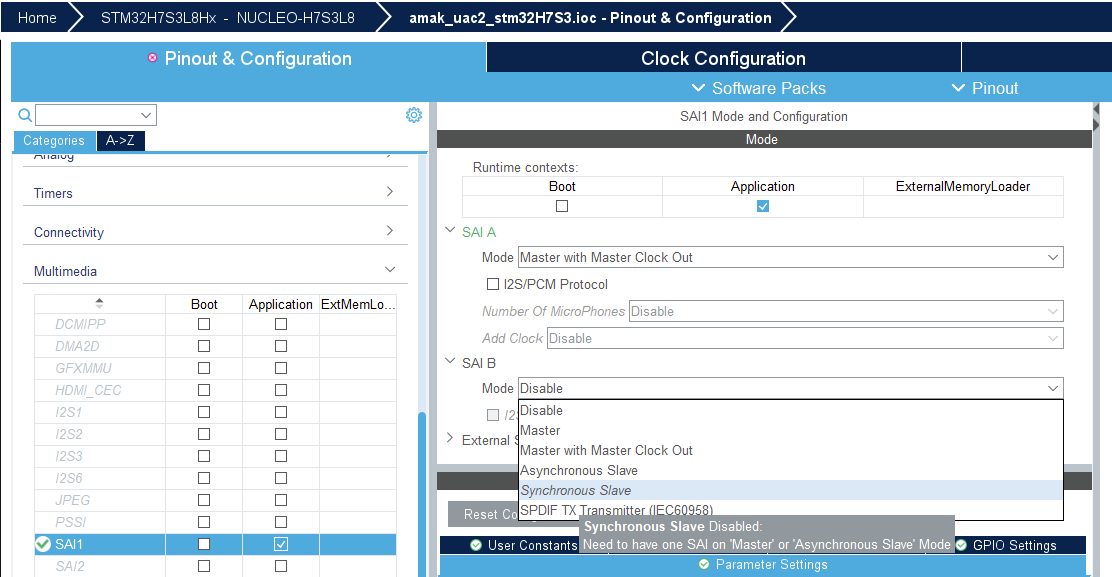 [stm32 H7s3l8] Adresses Of Sai1 And Sai2 In Svd F Stmicroelectronics Community