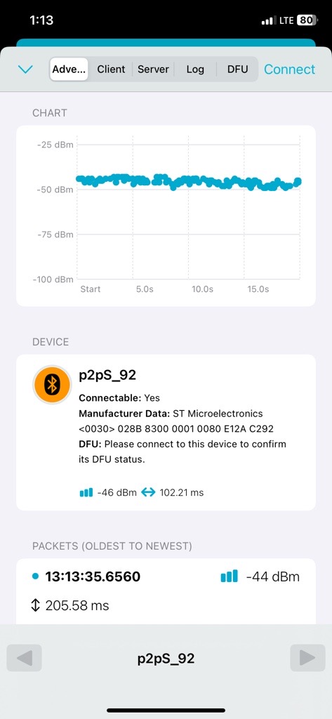 Stm32wba52cgu6 Advertisement Issue Discoverable Stmicroelectronics Community