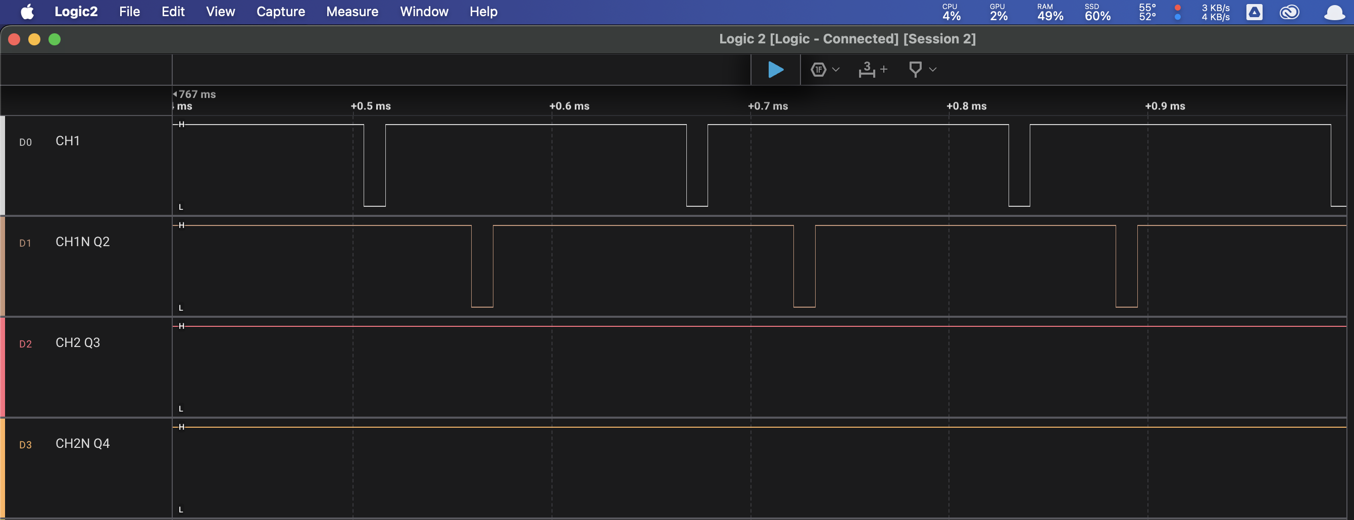 PWM signal generation with DMA through two channle... - STMicroelectronics Community