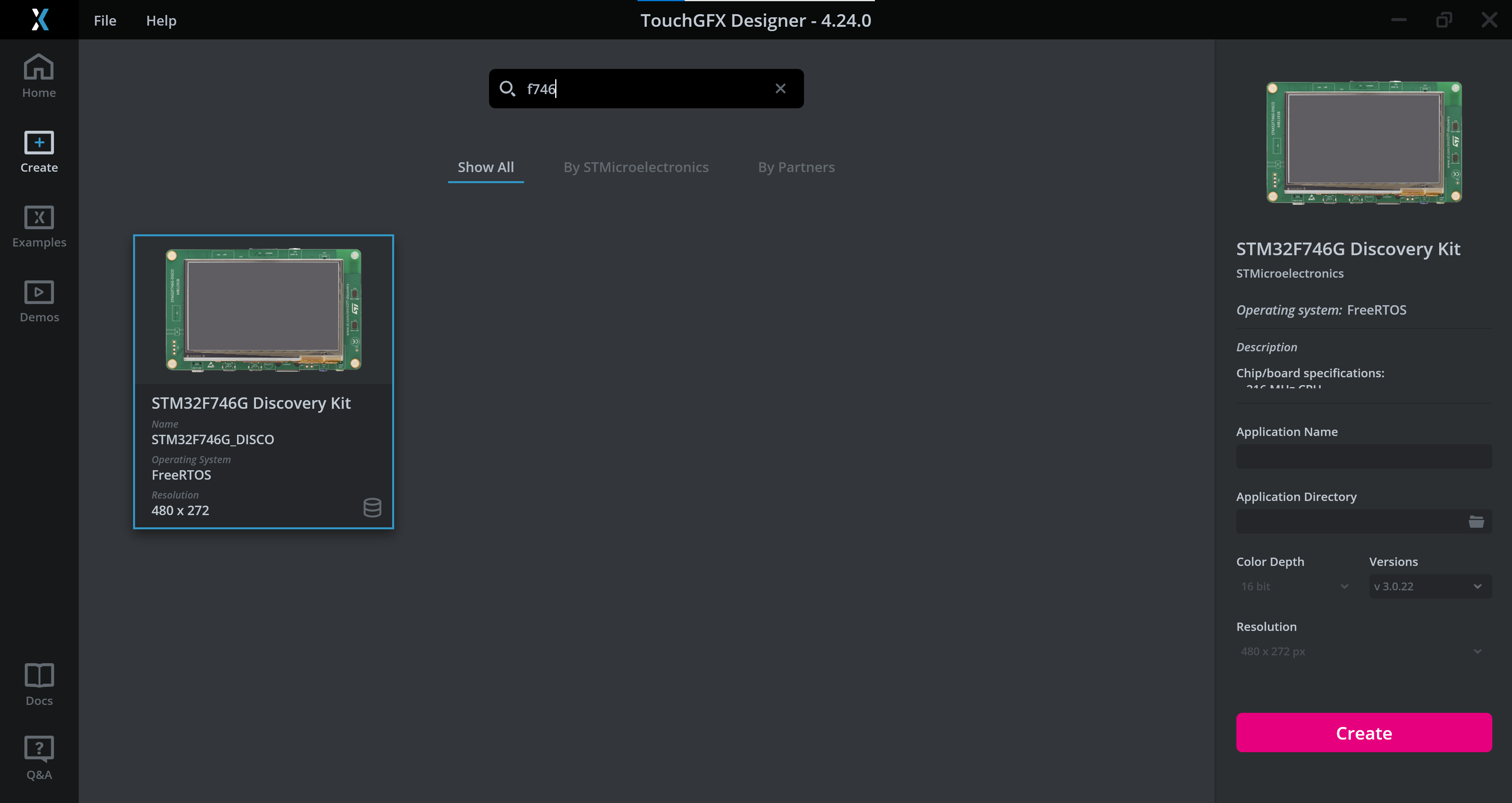 Help connecting TouchGFX GUI with STM32F746 hardwa ...