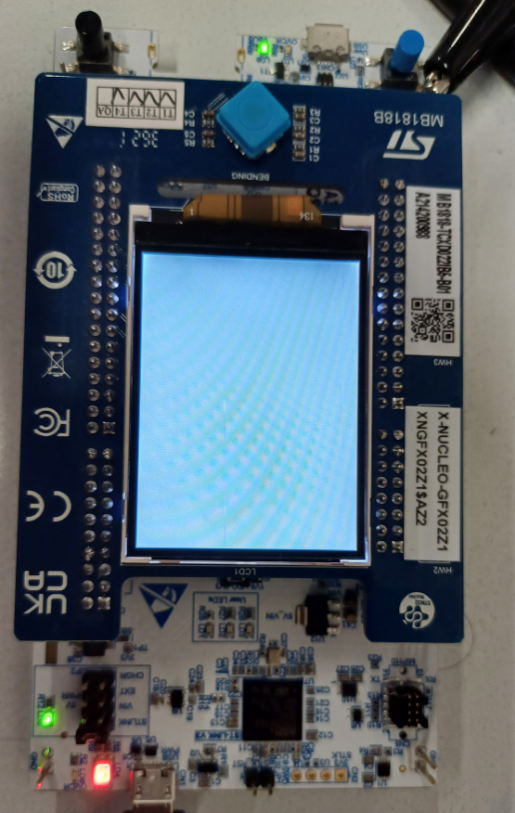 NUCLEO-H7A3ZI-Q + X-NUCLEO-GFX02Z1 + TouchGFX - STMicroelectronics Community